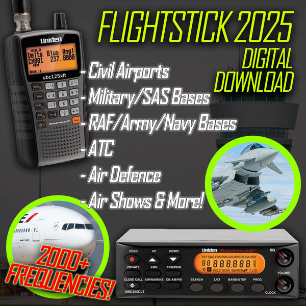 FlightStick 2025 Air Traffic Control Scanner Database DIGITAL DOWNLOAD ...